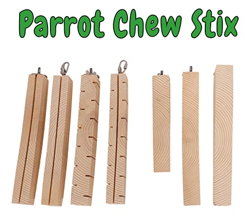 Parrot Chew Stix (Parrot Chew Stix - Set of 6 Parrot Toys)
