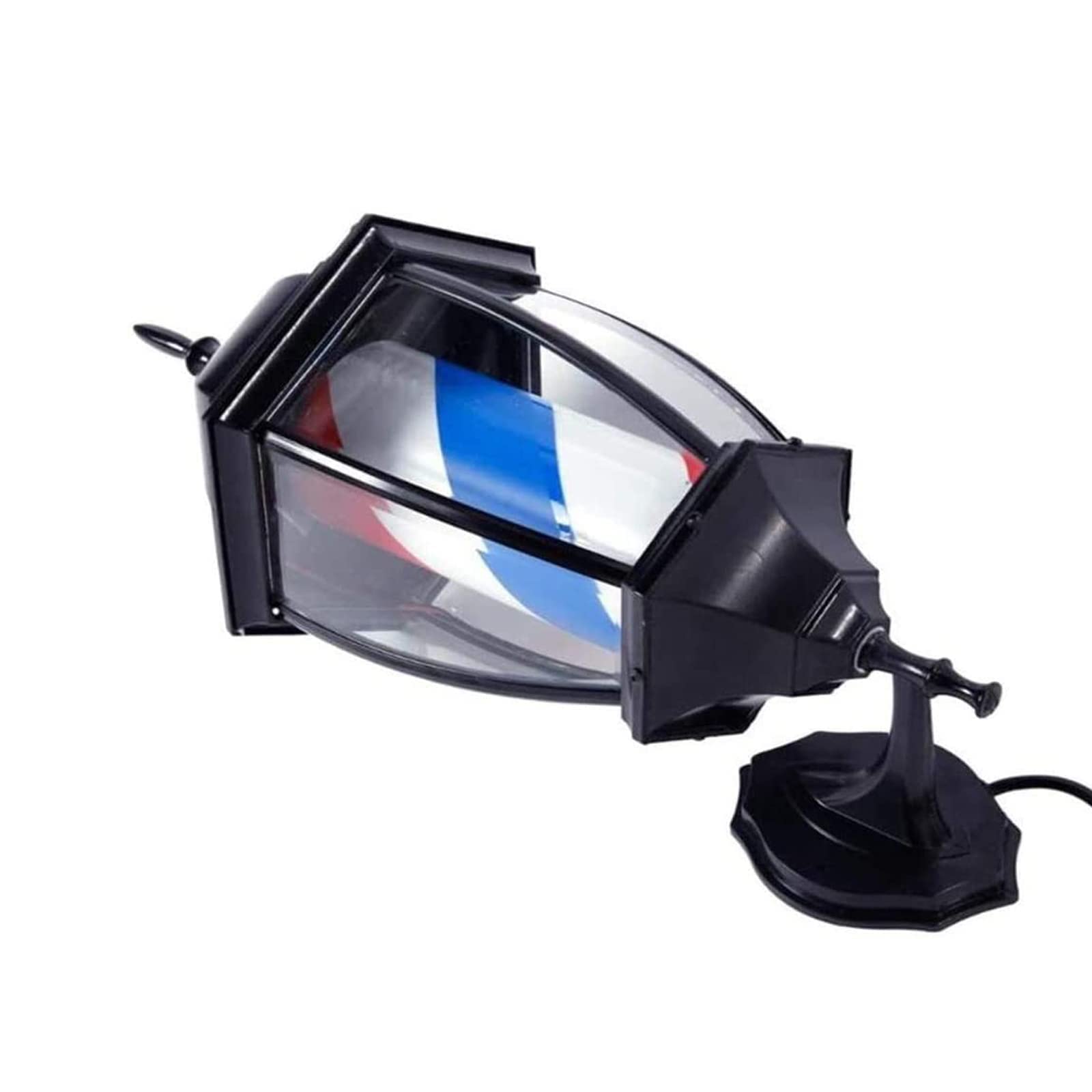 RUTILY Barber Pole Light Salon Barber Shop Light Spinning Style Red White Blue Barber Shop Open Sign LED Rotating Strips Light & Waterproof Save Energy LED Light,Wall Mountain Rotating Light