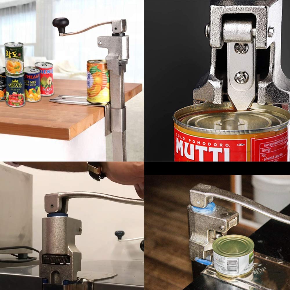 Manual Table Can Opener Compatible with Edlund #1, Commercial Can Opener for Restaurant Large Cans Up to 11β Tall