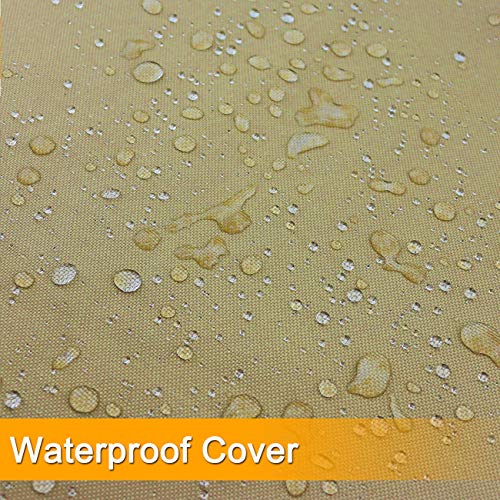 Ogrmar 38"x70" Garden Fountain Cover 600D Oxford Waterproof Dustproof Cover with Locking Drawstring for Winter Outdoor Garden Fountain Statue(38"x70")