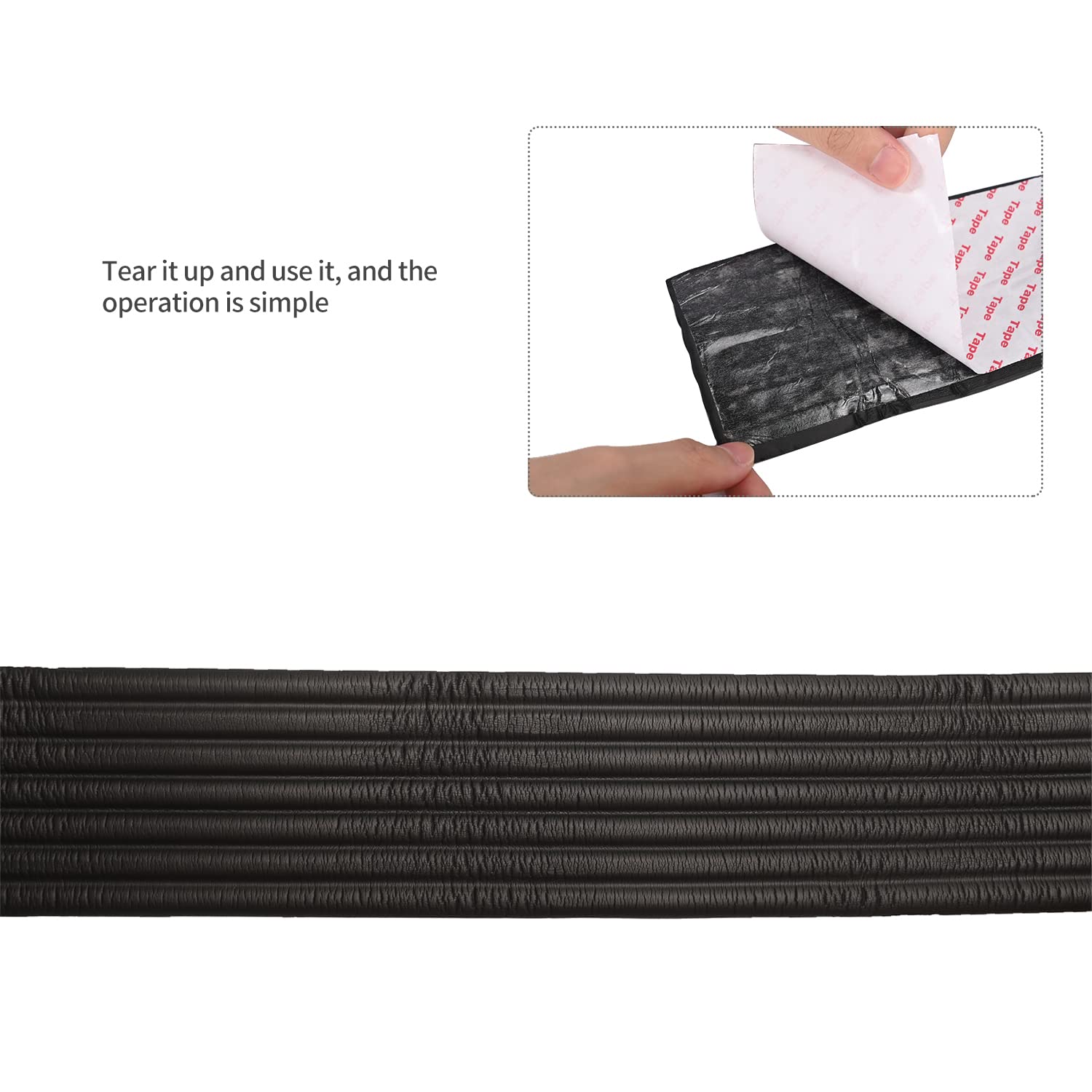 Nisorpa 3 Pack 3 in Soft Foam Edge Protector 6.5ft Baby Proofing Edge Guards Anti-Collision Strip with Adhesive Tapes for Sharp Edges,Table, Fireplace