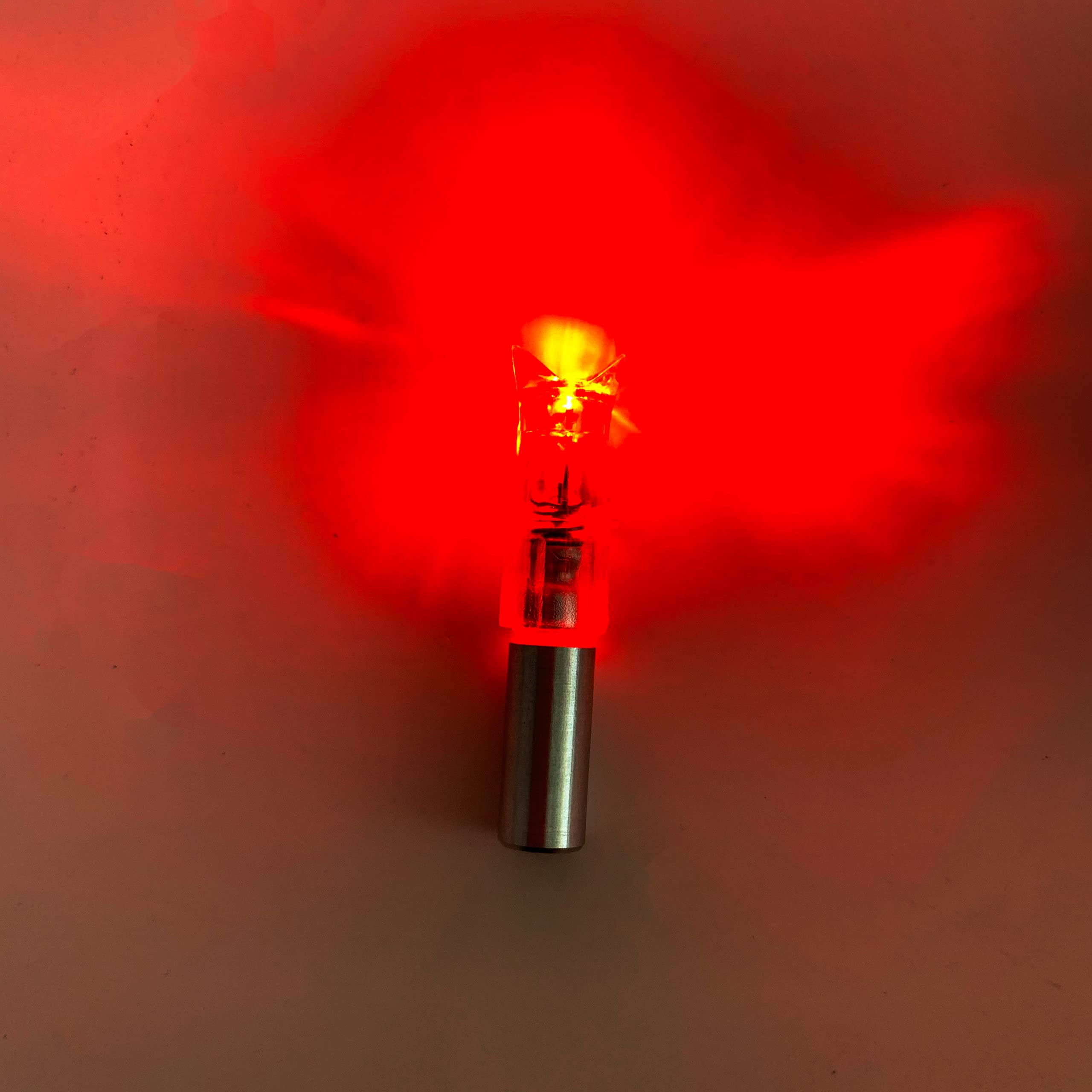 Lighted Nocks for Crossbow Arrow Bolts (Pack of 5), Crescent LED Crossbolts End .300" Inside Diameter for Archery Hunting (Red)