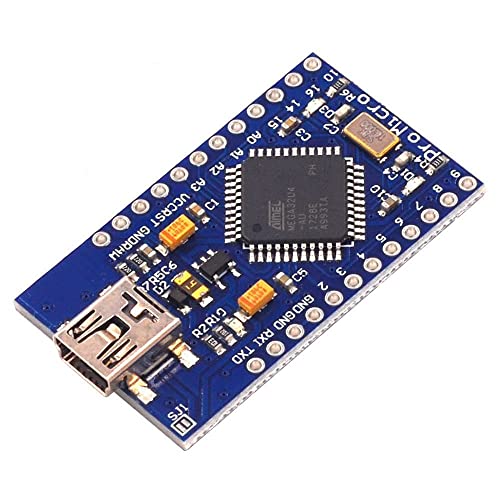 Pro Micro ATmega32U4 5V 16MHz Replace ATmega328 for Arduino Pro Mini with 2 Row Pin Header for Leonardo Mini USB Interface