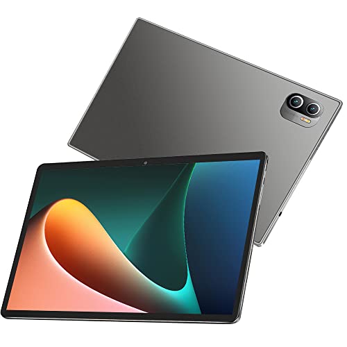 Pad 5Pro Tablet, 10.1 inch IPS Full HD Android Tablet, Quad-Core Processor, 64GB Storage, Full Metal Cover, Long Battery Life, Android 8.1, Support Bluetooth, WiFi, Dual-SIM Tablet-Grey