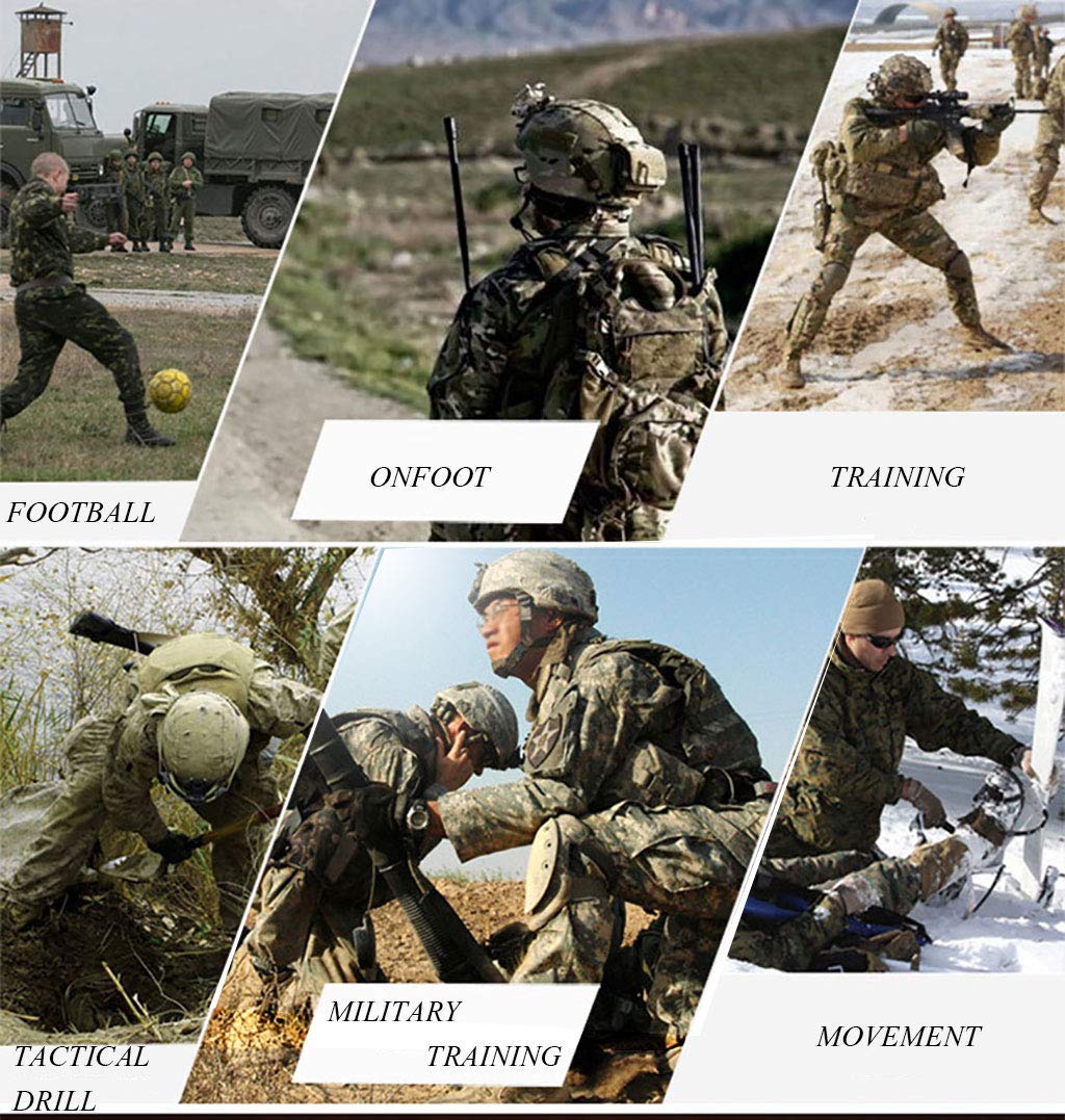 LANBAOSI Men's Tactical Jacket and Pants Military Camo Hunting ACU Uniform 2PC Set Army Multicam Apparel Suit (Medium Slim, Black CP)