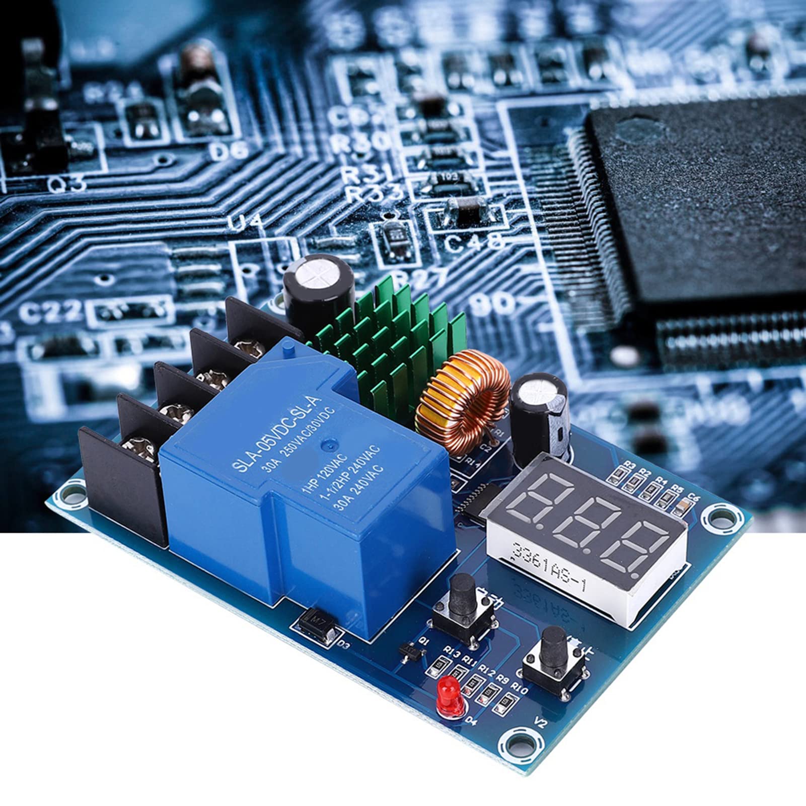 Oumefar XH-M604 Charger Protection Board DC 6-60V Battery Charging Control Module with Digital Display for Home Charger Solar Energy