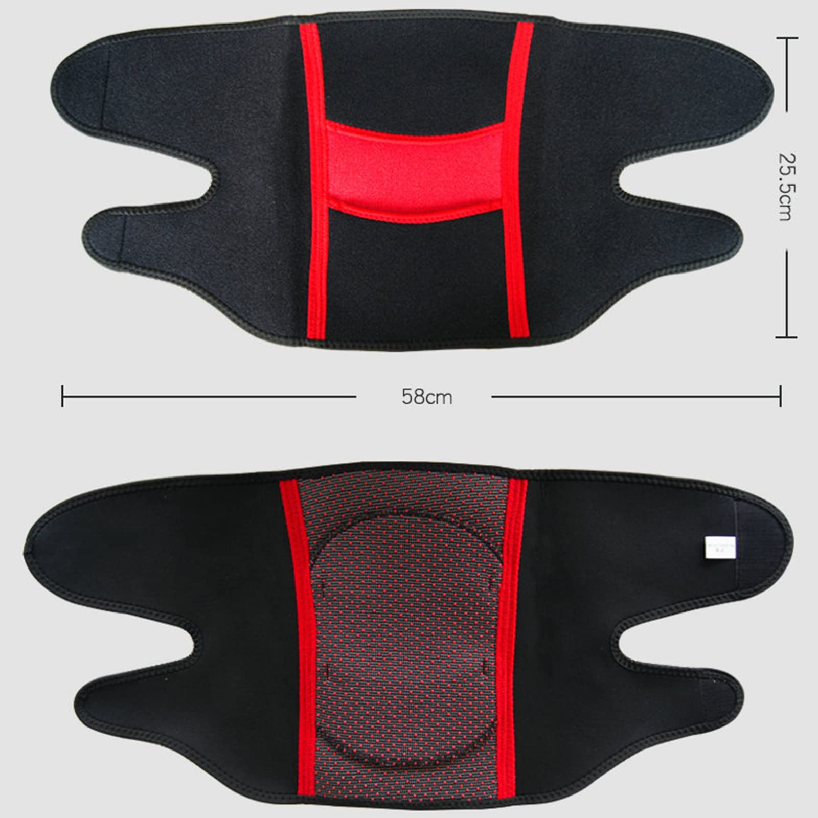LJYLJH Winter Knee Brace Support Pads, Elasticated Leg Knee Pads for Arthritis Injury, Breathable Thicken Kneepad for Women Elder Men,Black