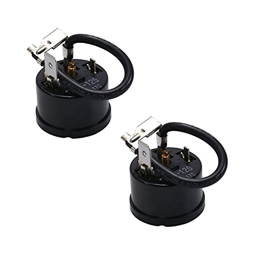 Jutagoss Refrigerator Thermal Overload Protector 1/4(HP) 180W Compressor Replacement Part 10pcs