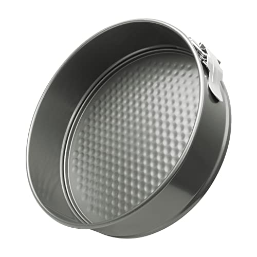 Sihuuu 8.5 Inch Cheesecake Pan, Springform Pan Set, Nonstick Leakproof Springform Pan for Mini Cheesecakes, Pizzas, Quiches(Gray+Black)