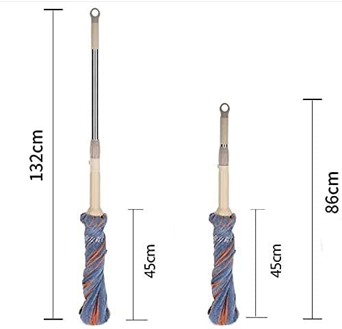 Microfiber Twist Mop Easy Wringing Twist Mop with 52 inch Long Handle Wet Mops for Floor Cleaning, Commercial Household