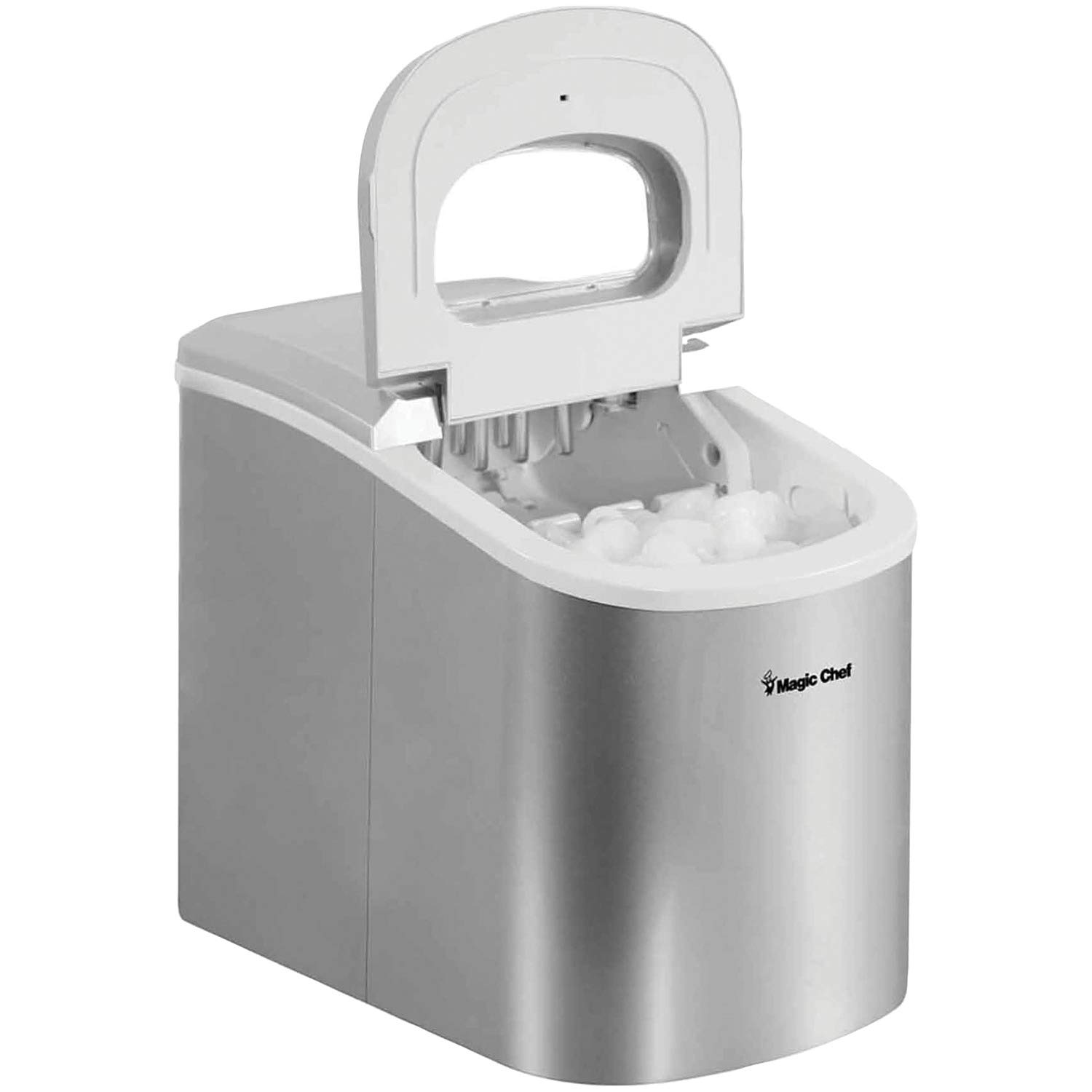 Magic Chef MCIM22SV 27Lb-Capacity Portable Ice Maker
