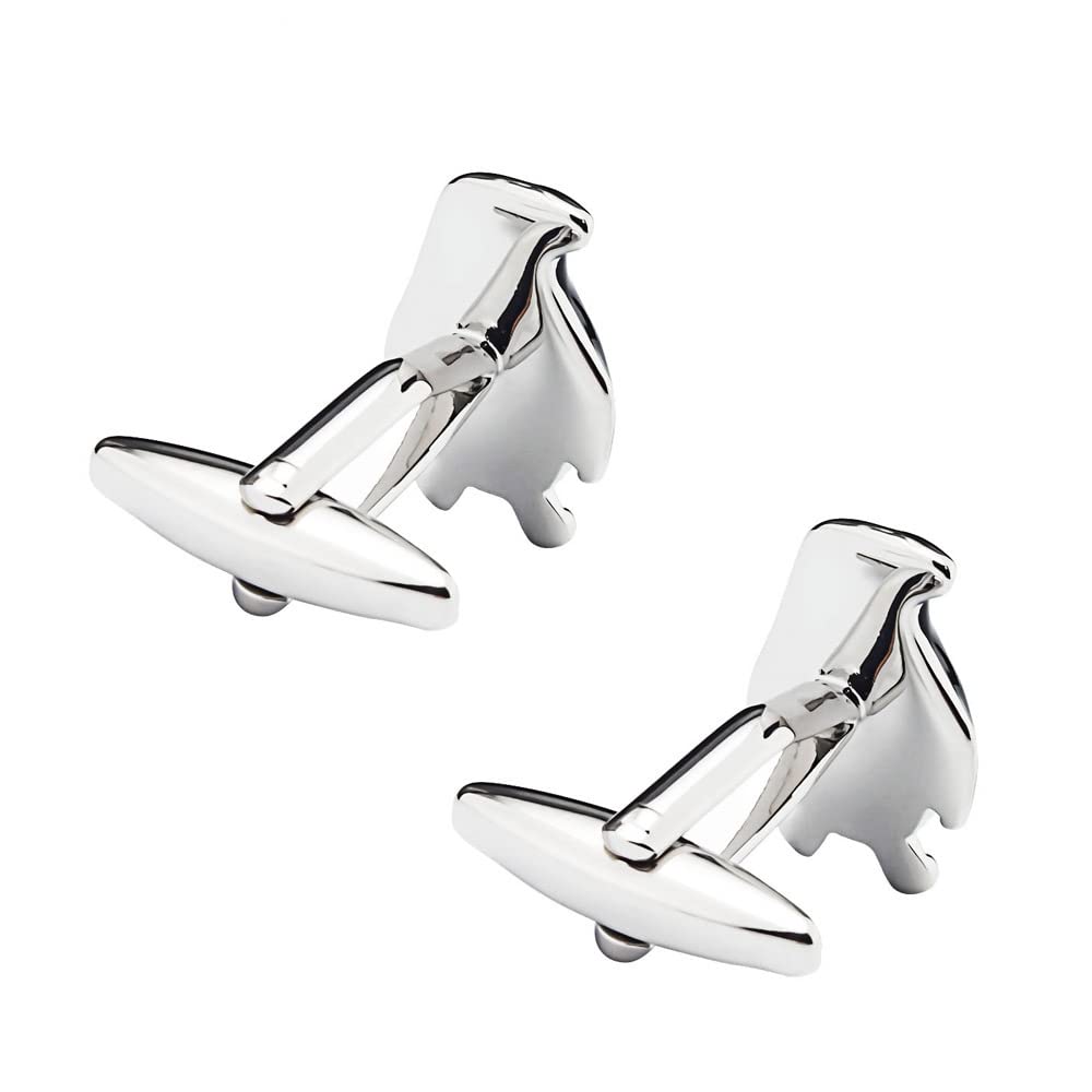 Men's tie Clip Cufflinks Penguin Cufflinks Epoxy Enamel Cufflinks Men's French Shirt Cufflinks