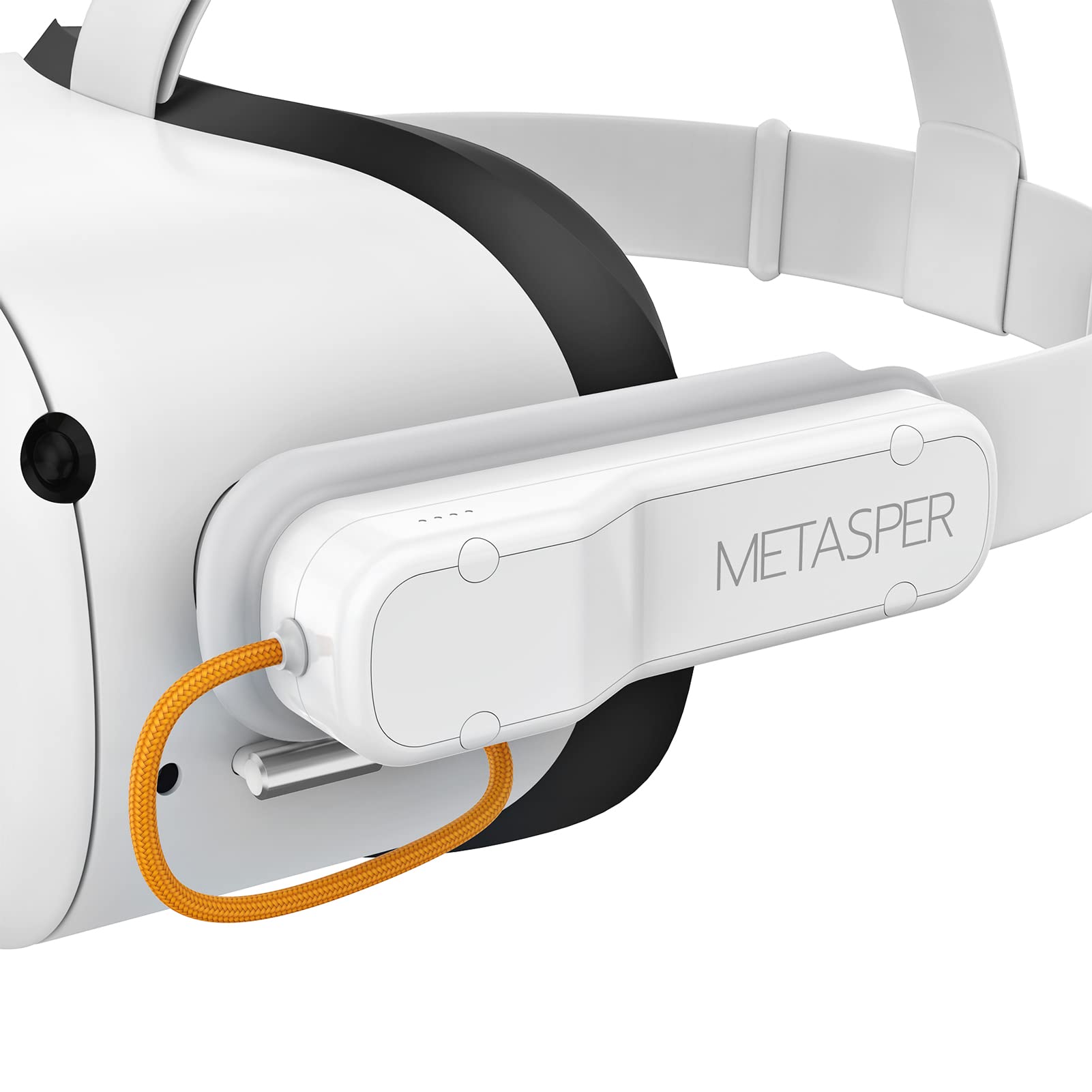 METASPER Battery Pack for Oculus Quest 2, 3350mAh Portable and Lightweight VR Extended Power Compatible with Oculus Elite Strap, Accessories for Oculus Extended 1.5 Hours Playtime for Quest 2 Headset