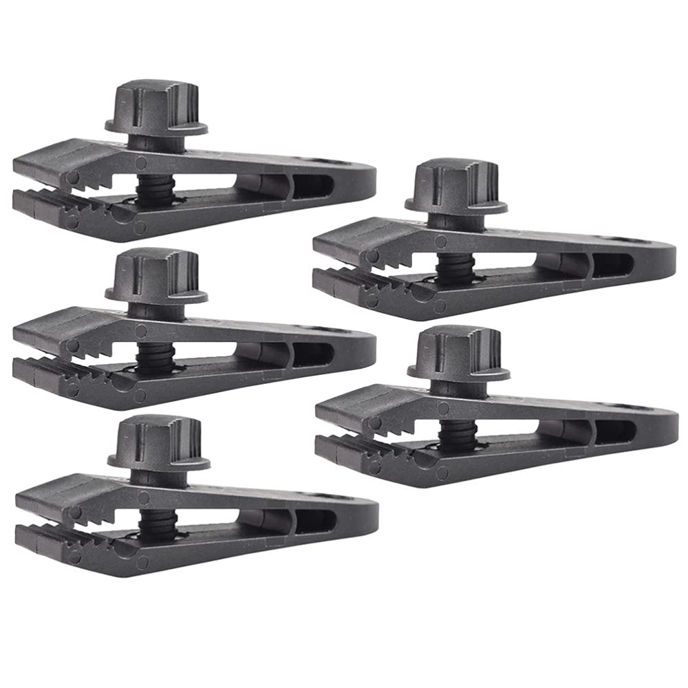 LMMDDP 10pcs Tarp Clips Heavy Duty Windproof Awning Clamp Grip Tent Clips Camping Carabiner Hook Buckle Clip Camping Accessory for Outd