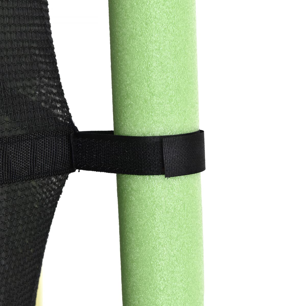 MengK FCH Kinder Trampolin Jumper 140 cm mit gepolsterten Stangen und Sicherheitsnetz, Gelb und Grün