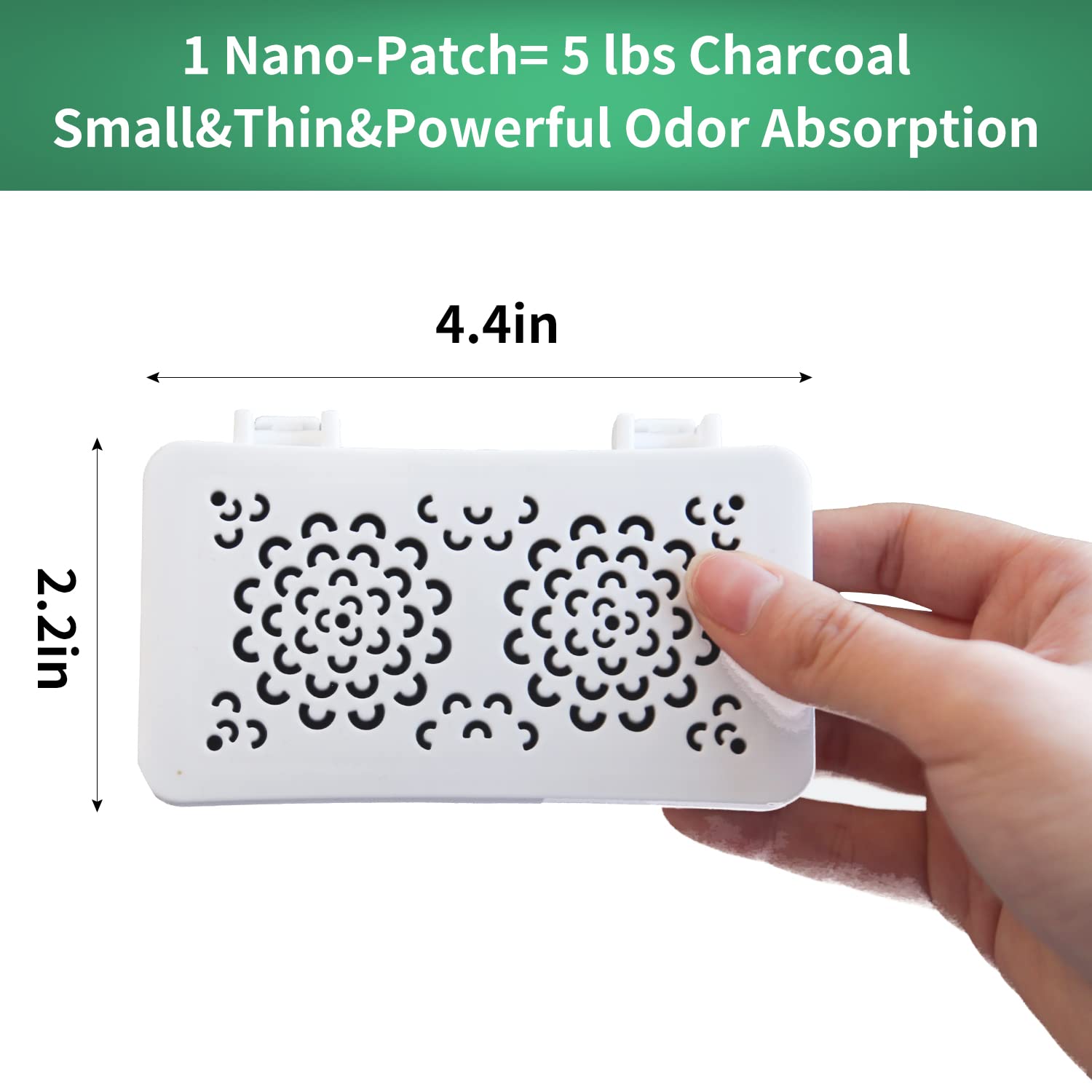 Nonscents Fridge Deodorizer Refrigerator Odor Eliminator,Natural Bamboo Activated Charcoal,Fridge Odor Remover Freezer Odor Absorber For Fridges, Freezers, Coolers & Lunch Boxes (4 Count)