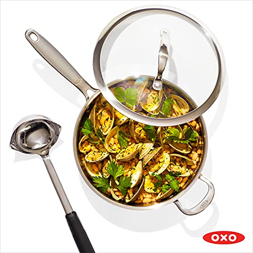 OXO Good Grips Tri-Ply Stainless Steel Pro 3.5QT Covered Saucepan