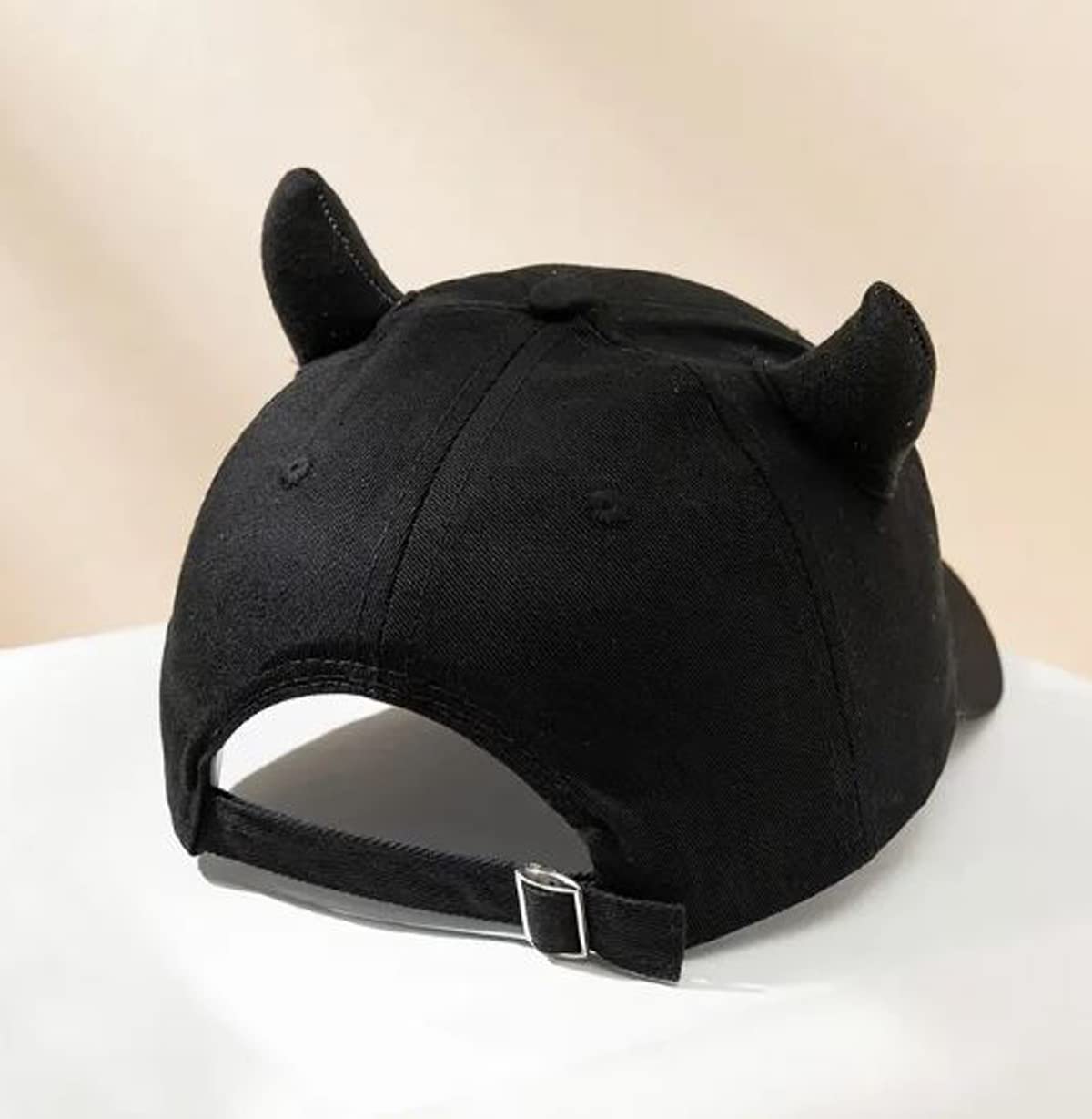Lovely Baseball Cap Hat Beast with 3D Horns Adjustable Women Men Dad Festive Carnival Fitted Cap (Pin Baseball Cap) Multicolor