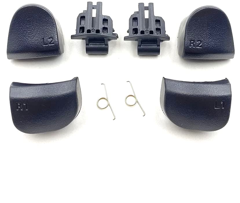 L1 R1 L2 R2 Triggers Buttons & Holder Frame Trigger Button Shoulder Set & Springs for PS5 Controller Replacement Kit