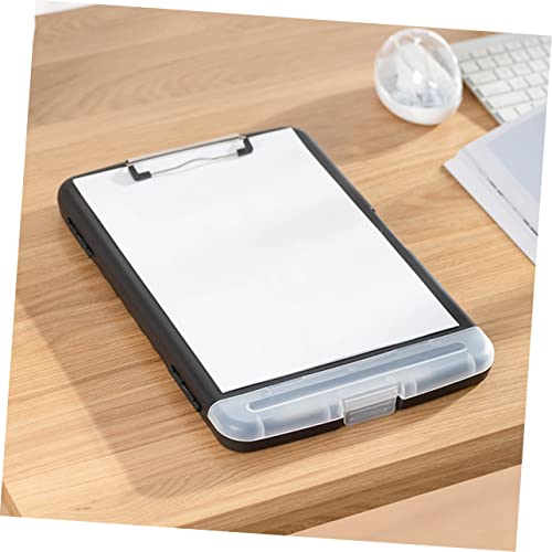 Storage Exam Paper Clips Teacher Clipboard Folder Clipboard Test Paper Holder File Clip Practical Document Holder A4 Black Pp Seal Test Strip Plastic Document Folders