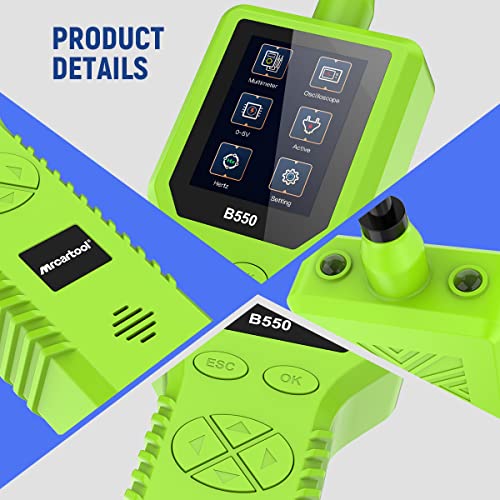 MR CARTOOL Circuit Tester B550 12V 24V Automotive Power Circuit Probe Test Voltage Activating Components Tool for Vehicle Motocycle