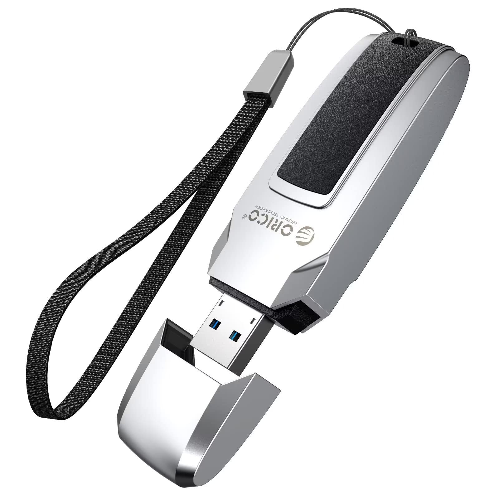 ORICO USB 3.0 Flash Drive 1T, Memory Stick 1T 520 MB/s Reading Thumb Drive with Keychain USB Flash Drive Metal USB Drive Data Storage Compatible with Computer/Laptop(USSD)