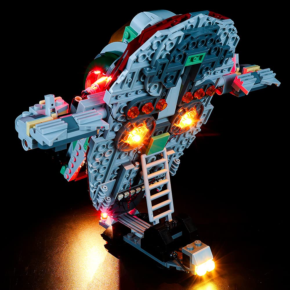 Lighting Kit for Boba Fett’s Starship, Decoration LED Lights for Lego 75312 Building Blocks Model (Not Include The Lego Set)