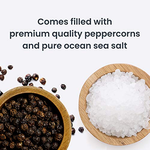 Olde Thompson Since 1944 Olde Thompson 4" Stainless Steel Pepper Salt Mill 2-in-1 Combo-5080-00, 4-inch, Silver