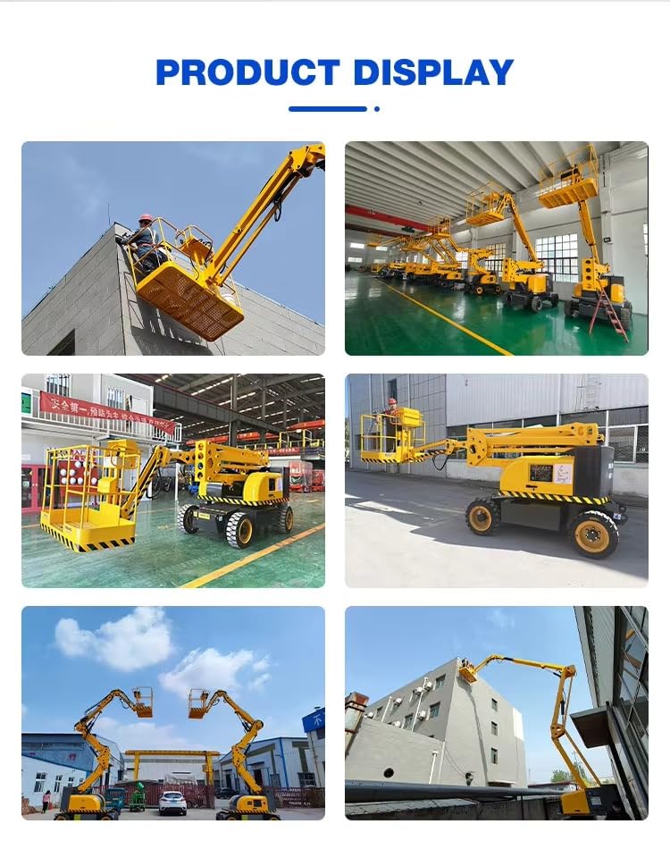 Telescopic Lift,Compact Hydraulic Lift, Articulated Boom, High Reach Lift, Folding Boom, Mini Lift Platform