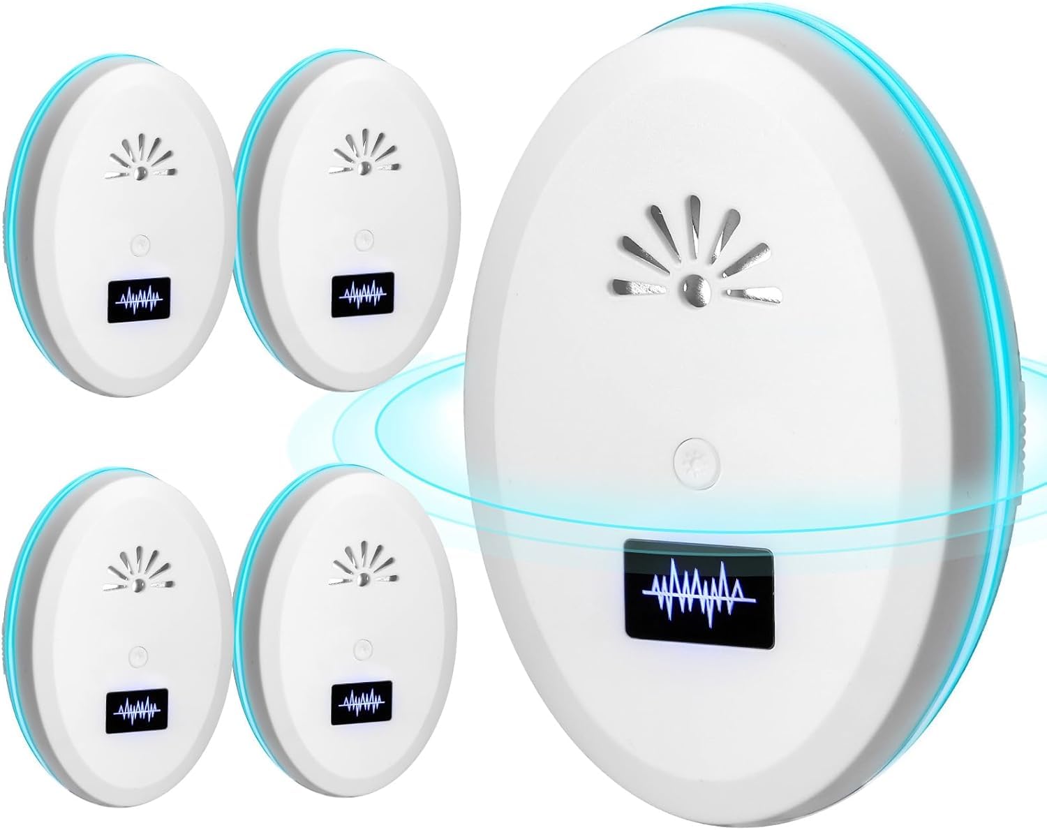 LXPVSA Ultrasonic Pest Mouse Repeller,4 Pack Upgraded Spider Repellent Indoor,Electronic Pest Rodent Mouse Repeller,Repellent Ultrasonic Plug in,Mice Indoor Repellent for Rodent,Spider,Mouse
