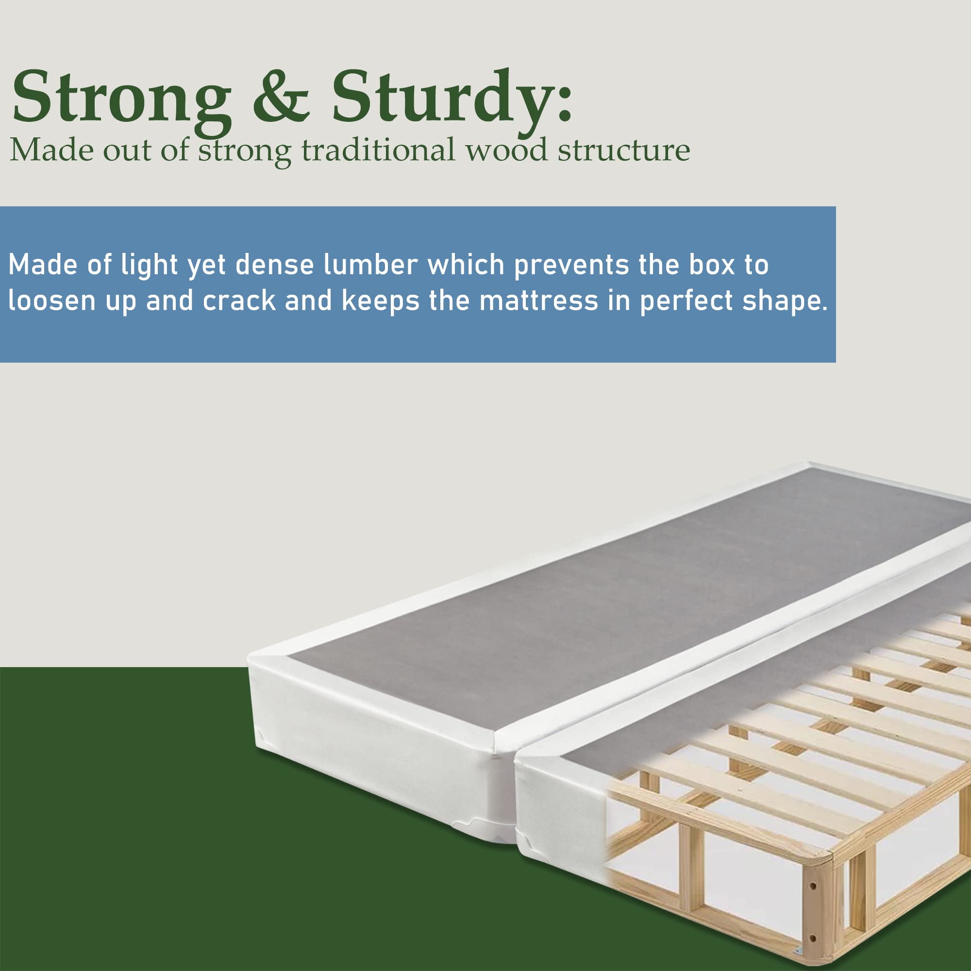 Split Wood Traditional Boxspring/Foundation,