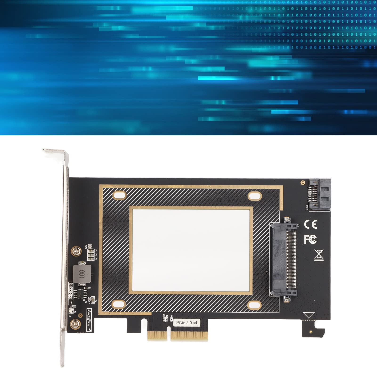 Pcie Nvme Adapter, Nvme SSD Adapter Increase System Speed for 2.5inch NVMe SSD