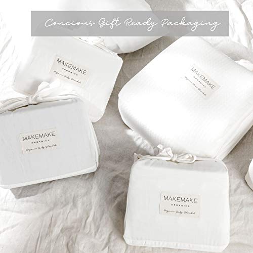 Makemake Organics Organic Playard Sheet GOTS Certified Organic Cotton Pack and Play Playpen Pack n Play Fitted Sheets Mini Crib Portable Breathable (26"X39", Pebble Pop)