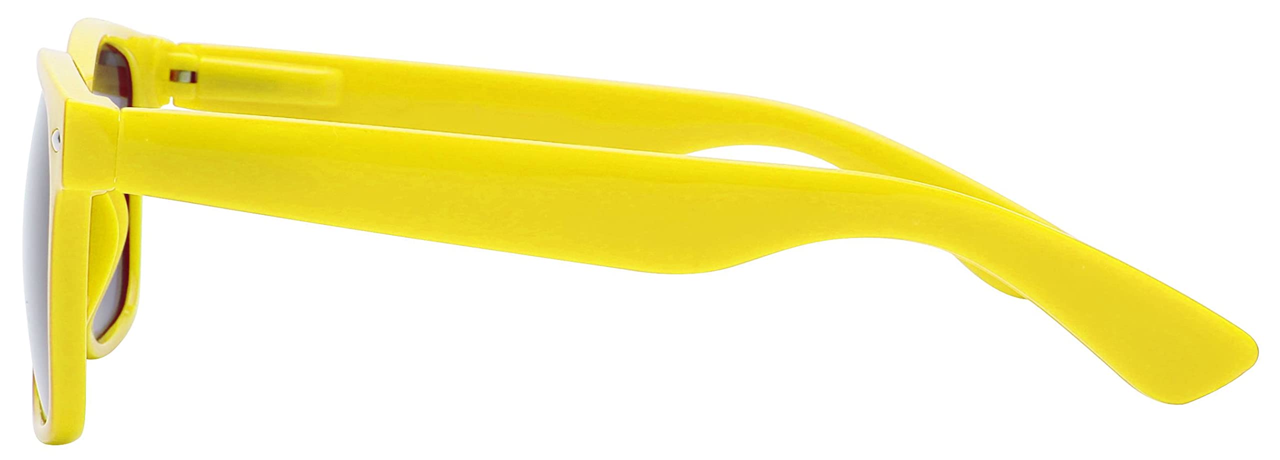 OWL Retro Style Yellow Frame Vintage Smoke Lens Sunglasses for Ladies