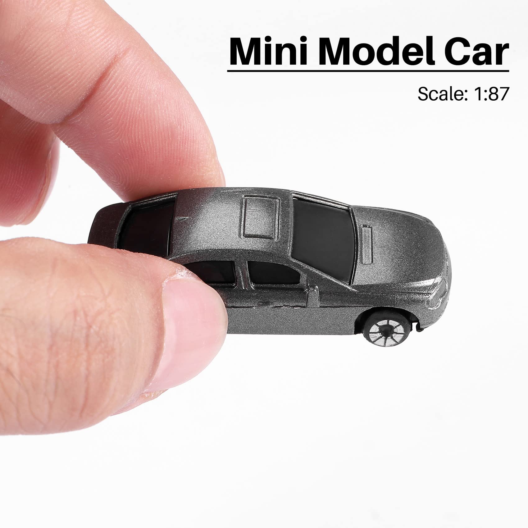 Limnyves 50Pcs 1:87 HO Scale Model Car Painted Car Models HO//N Scale Railway Modeling Making Mat (500173608)