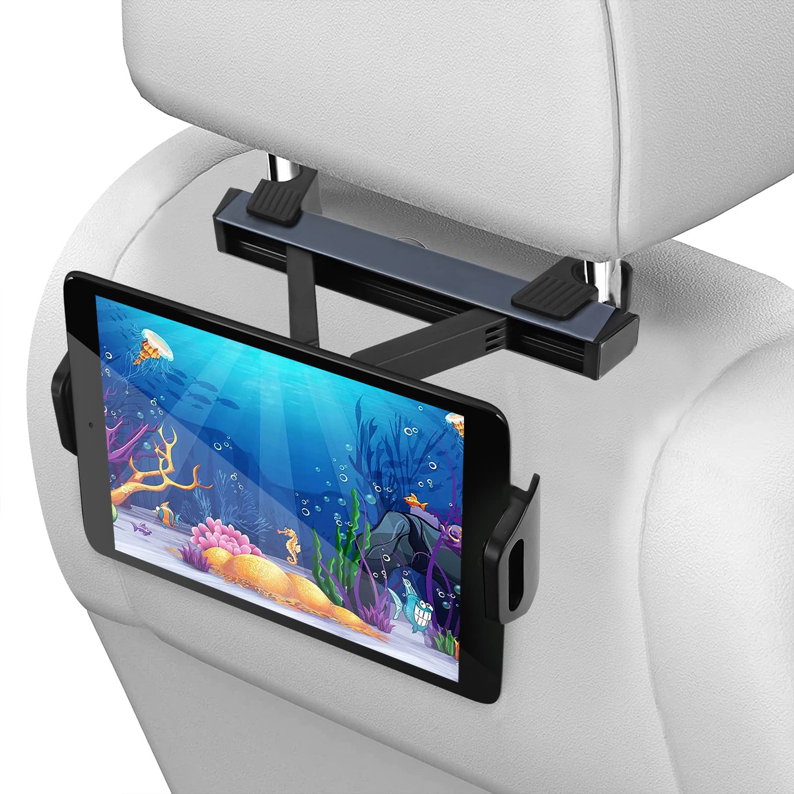 Oyxon Car Tablet Holder, Universal ipad Holder for Car, Portable Car ipad Holder Back Seat, Car Headrest Mount for Kids Adults Fits All 4.7-12.9" Devices