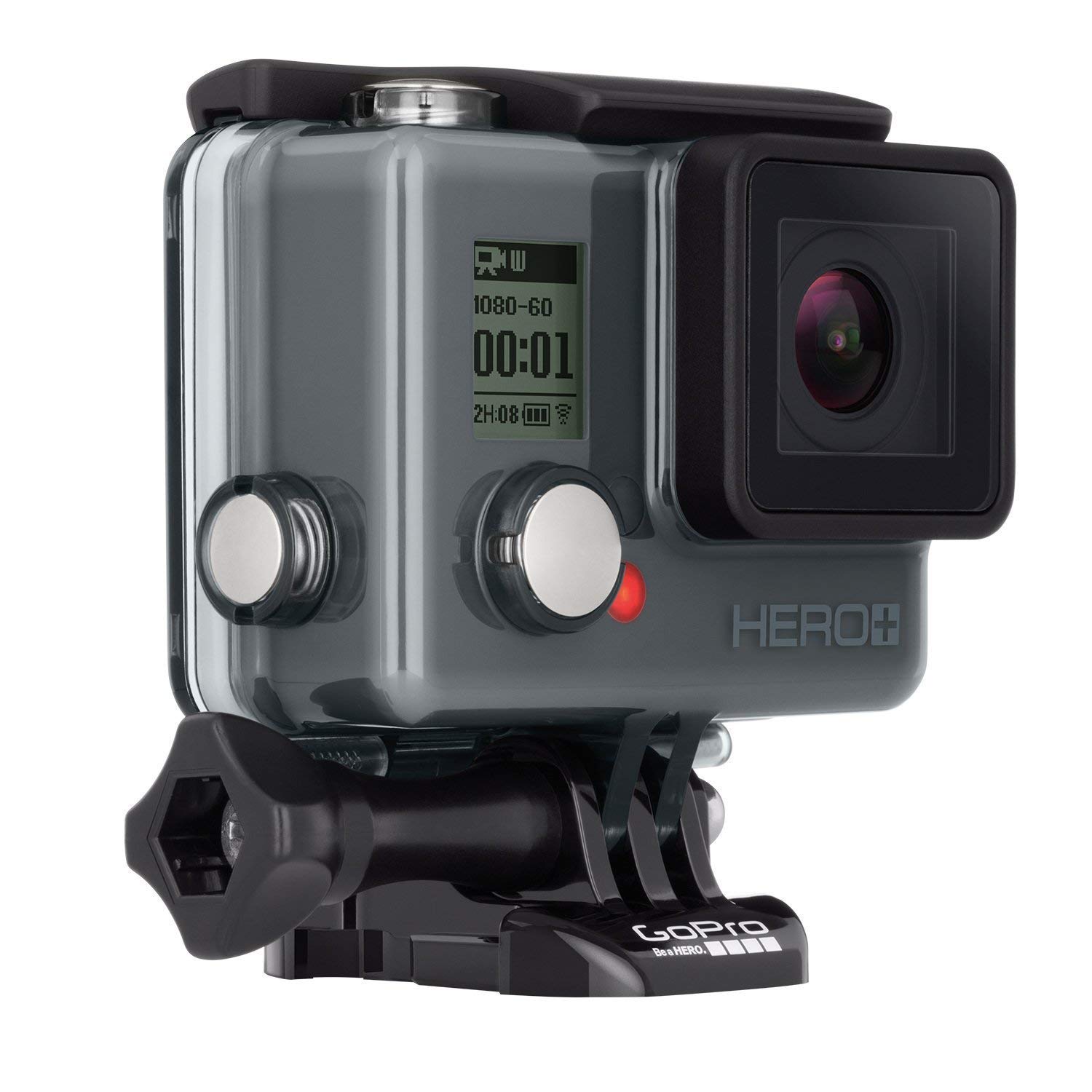 GoPro HERO+ Action Camera (Built-in Wi-Fi and Bluetooth Enabled, 1080p Movie, 8MP Photo, Waterproof to 131β)