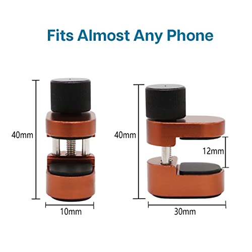 MMOBIEL 4 Pcs/Set Adjustable Metal Clip Fixture Glue Clamp Fastening LCD Screen Repair Tool for Smartphone, Computer, Laptop, Tablet, Ebook - Bronze