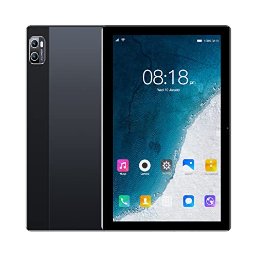 NA# Upgrade 10.1 Inch Ultra-Thin HD Tablet Computer, 10 Core IPS HD Screen, WiFi, Bluetooth, Android Voice Call, Game Tablet, Front and Back Dual Camera (Silver)