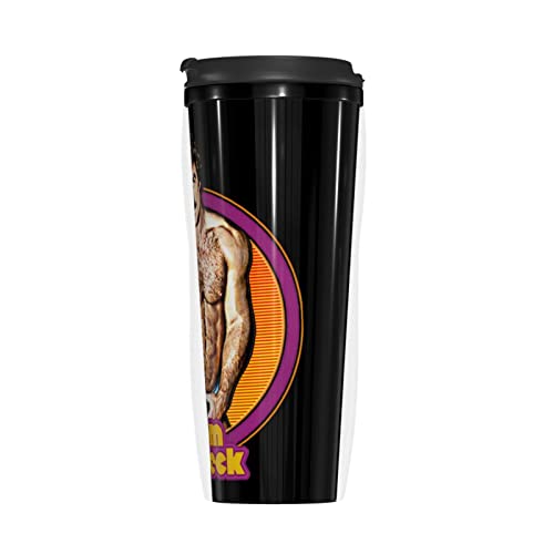 KIANSLA Tom Selleck Coffee Cup Stainless Steel Cup With Leak-Proof Lid For Hot And Cold Drinks Insulated Travel Mugs, Is A Gift For A Good Friend 12oz