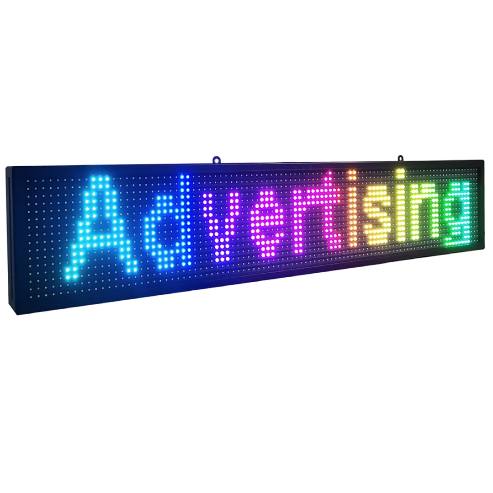 P10 LED Display with WiFi, RGB Full Color Sign with High Resolution and New SMD Technology. Perfect Solution for Advertising (40" x 8")