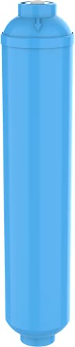 OMNIFilter R200 Inline Water Filter for Refrigerators & Ice Makers, 1/4" Quick Connect Fittings, Removes Sediments, Chlorine Taste and Odor, 15 Micron, Blue