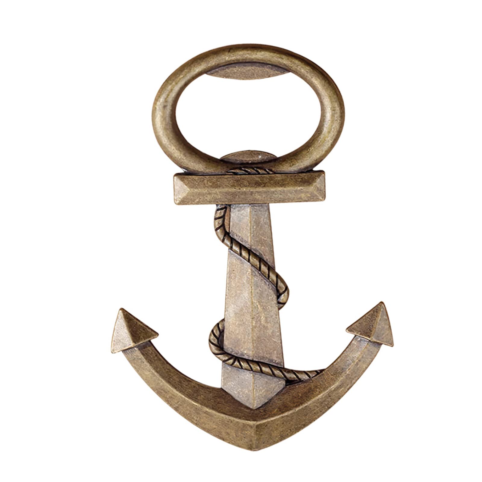 KANGQING Boat Anchor Bottle Opener , Creative Beer Corkscrew, Zinc Alloy Durable Key Chain, Delicate Beach Bar Accessory, Perfect for PartyWeddingBarOutdoor Events, 9×7