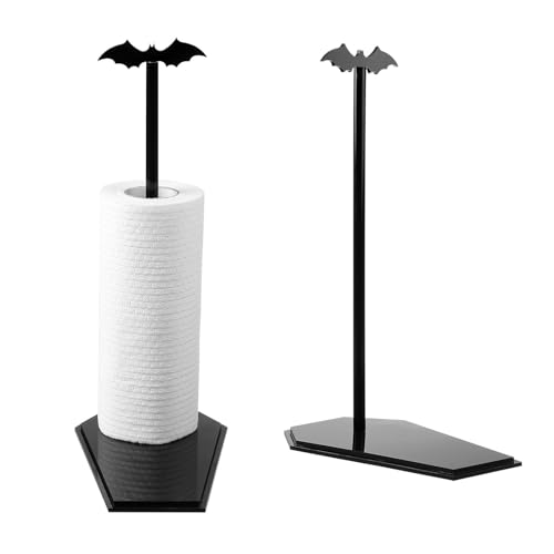 Towel Holder - Halloween Decor for Kitchen and Bathroom - Gothic Home Decor for and Curiosities - Goth Accessories for Countertop Stand