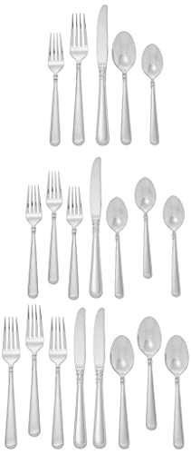 Lenox Pearl Platinum Flatware, 20-Piece Set, Metallic