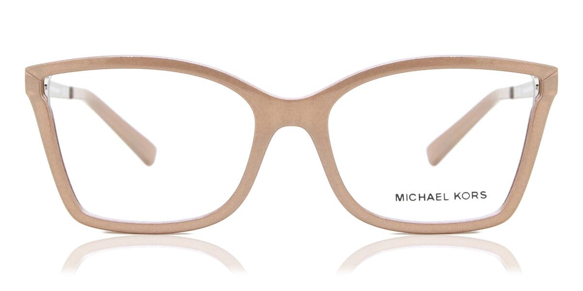 Michael Kors MK 4058 3919 Blush Camel Pearlized Plastic Cat-Eye Eyeglasses 54mm