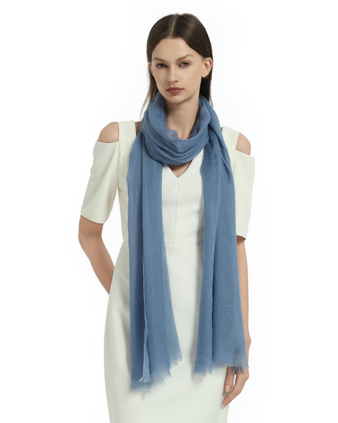 NUOHEMULE featherlight scarf cashmere for Women Lightweight Shawl and Travel Wraps, Super Large (230 * 100cm) Pashmina Summer Scarf as Elegant Accessory