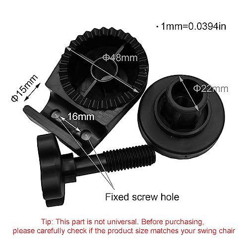 Timyrimy Garden Swing Plastic Fittings (SPF004) to Attach Canopy Frame to Swing Frame, Swing Canopy Bracket Replacement Part (4.9, 1 PCS/CTN)