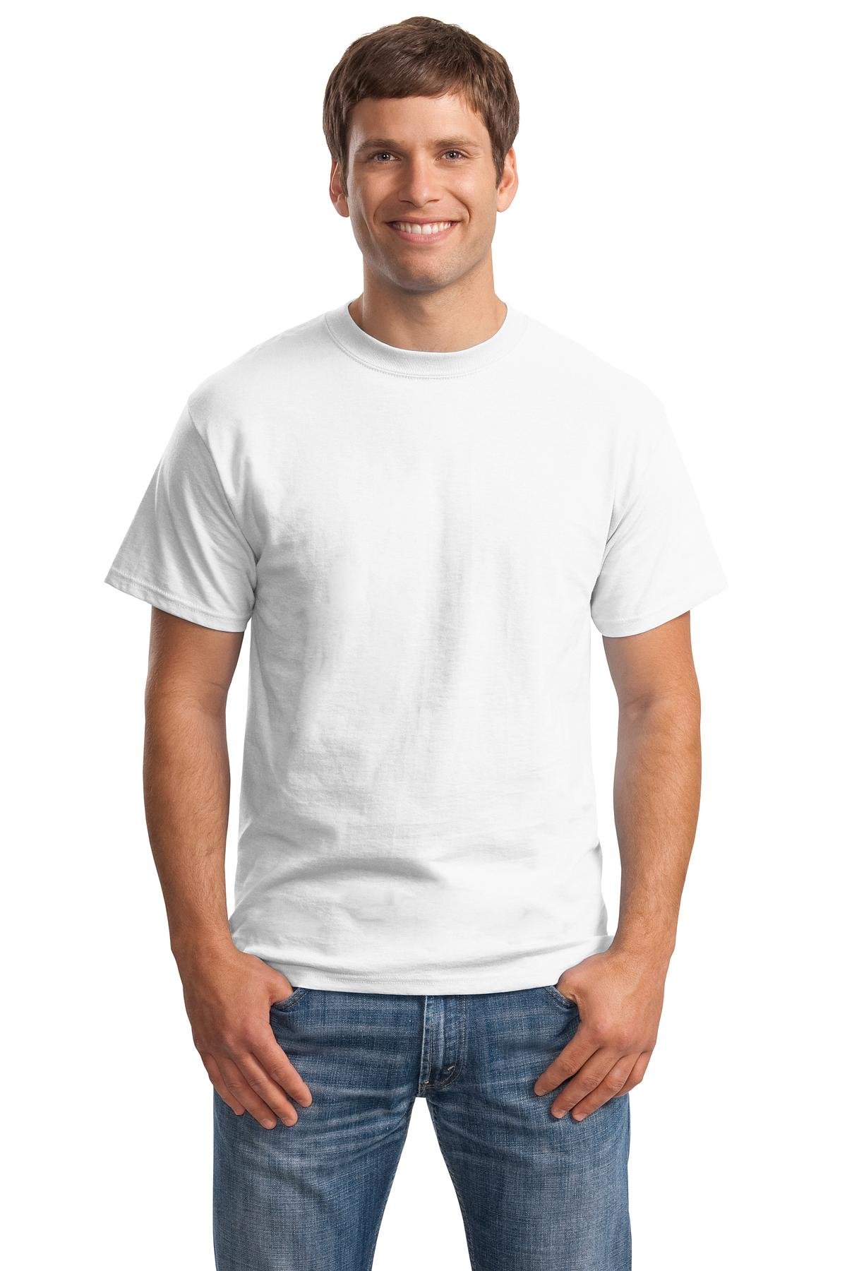 Hanes mens 6.1 oz. Beefy-T(5180)-WHITE-XL-4PK