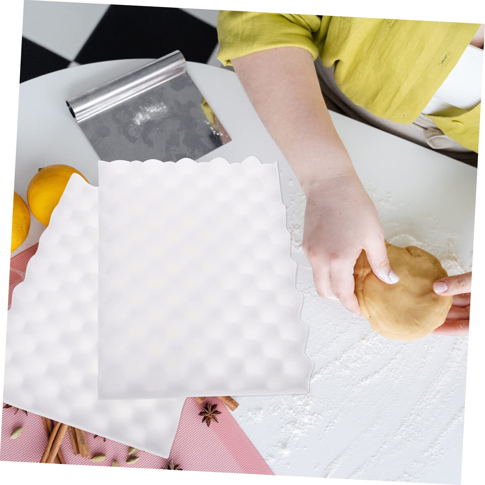 KICHOUSE 2pcs Fondant Sponge Mat Sugarcraft Foam Pad Baking Beads Fondant Craft Foam Trays Sugarcraft Flower Drying Mat Fondant Drying Shaping Plate Pink Stereotypes Fondant Tools